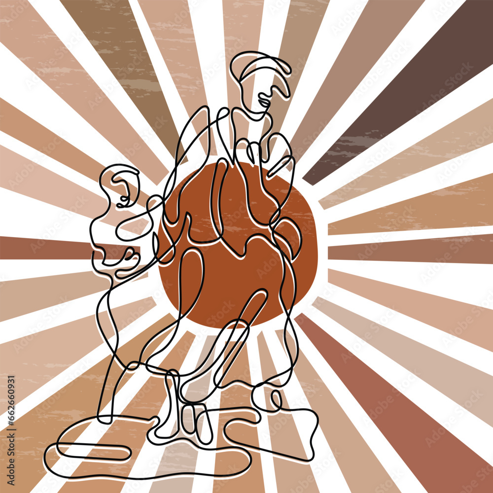 llustration of a famous black heros. African American heroes. Black ...