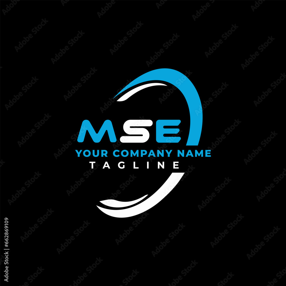 MSE letter logo creative design with vector graphic, MSE simple and ...