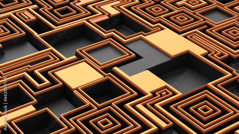 satisfying abstract 3d geometric texture background illustration ...