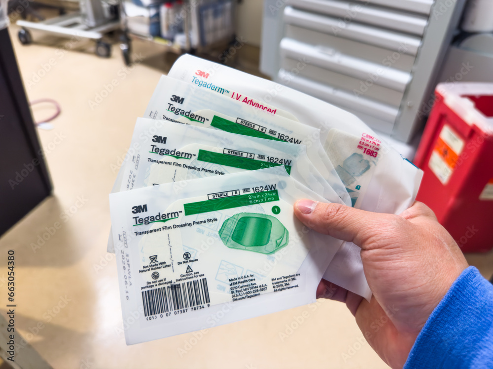 New York City, New York, Oct 16, 2023 3M hospital materials - sterile ...