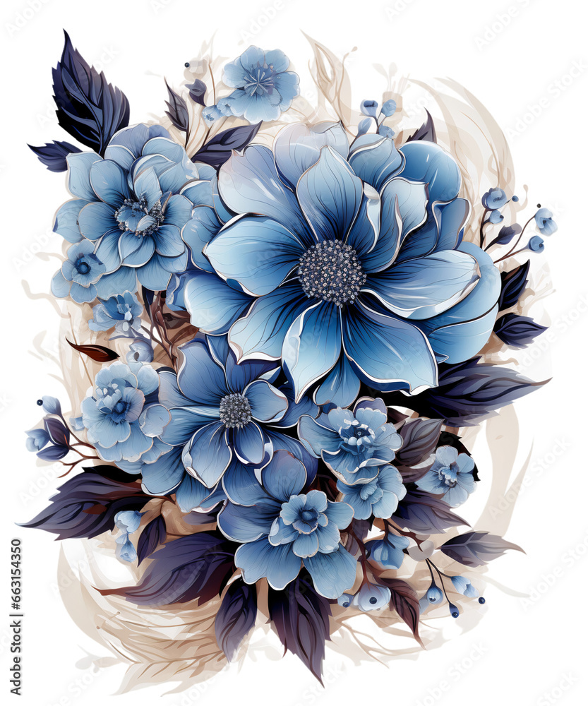 Winter Flowers Watercolor Clipart Bundle, Flower png, transparent ...