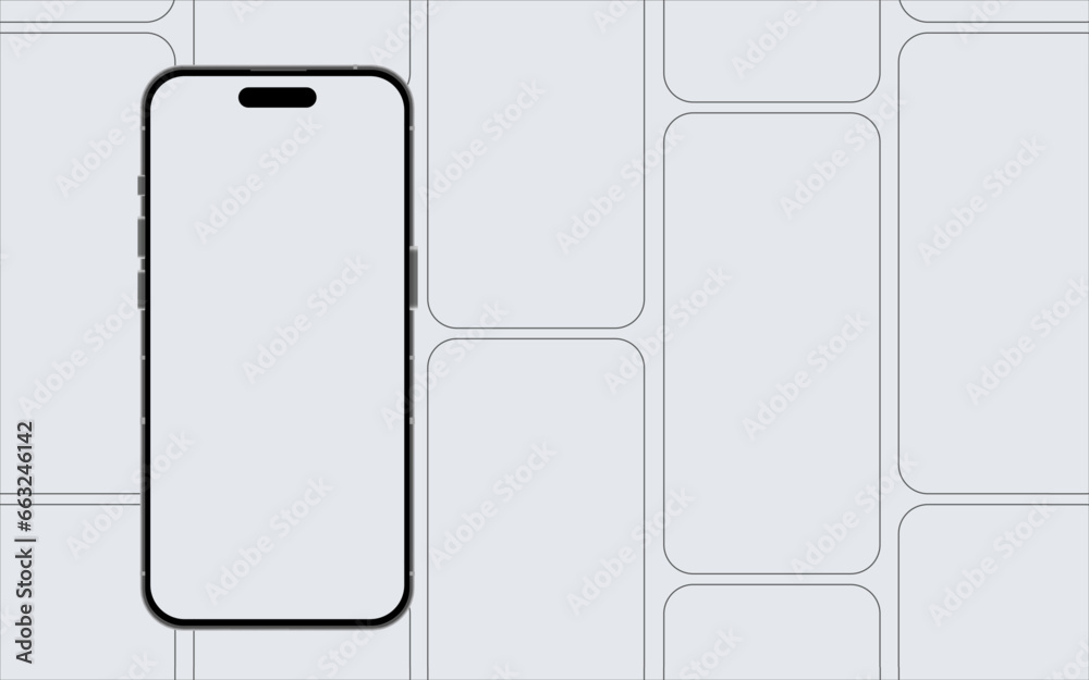 Mobile phone mockup, Smartphone template, Telephone vector mock up ...