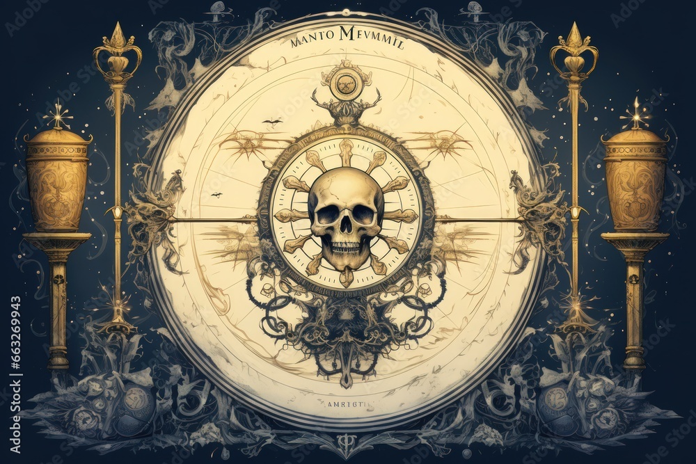 Mystic rune stones, imbued with ancient knowledge and prophetic visions ...