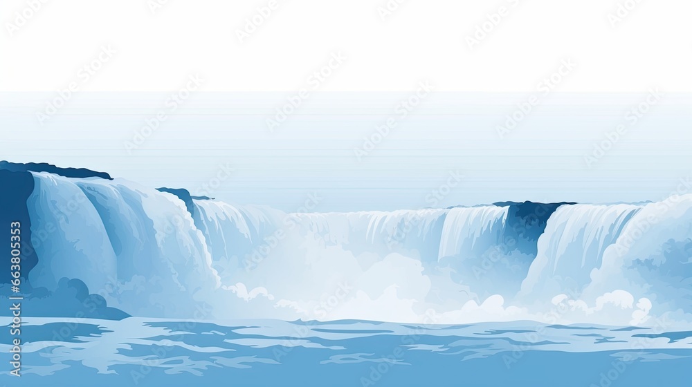 Niagara Falls texture background, the junction of a huge mountain range ...