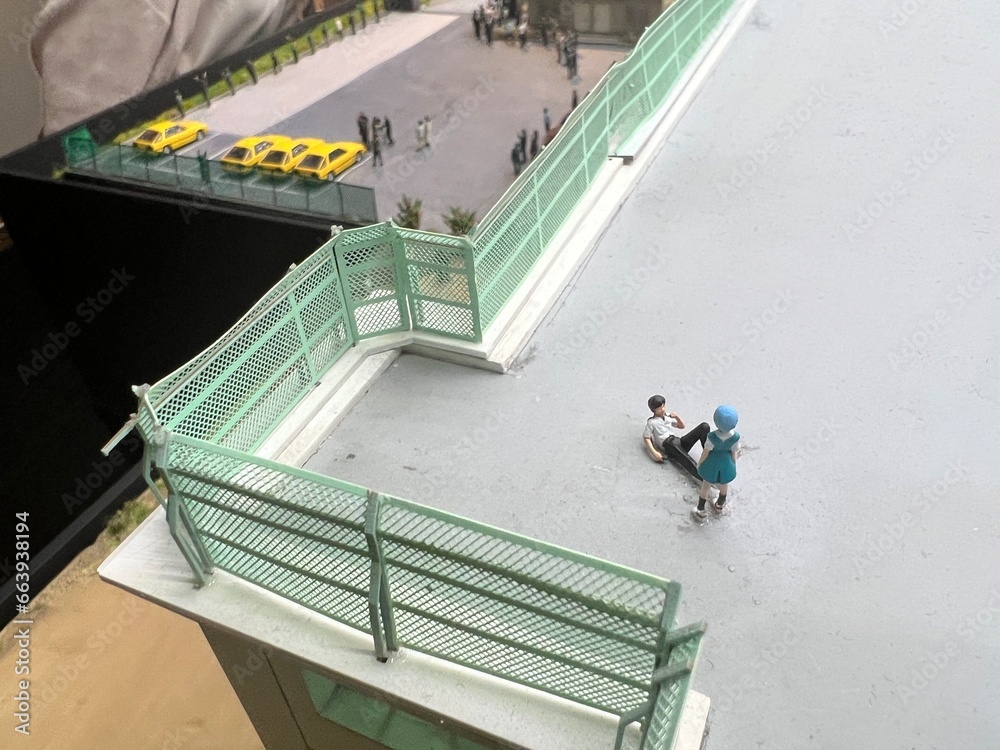 Tokyo - May 2 2023: the sense of neon genesis evangelion display at ...