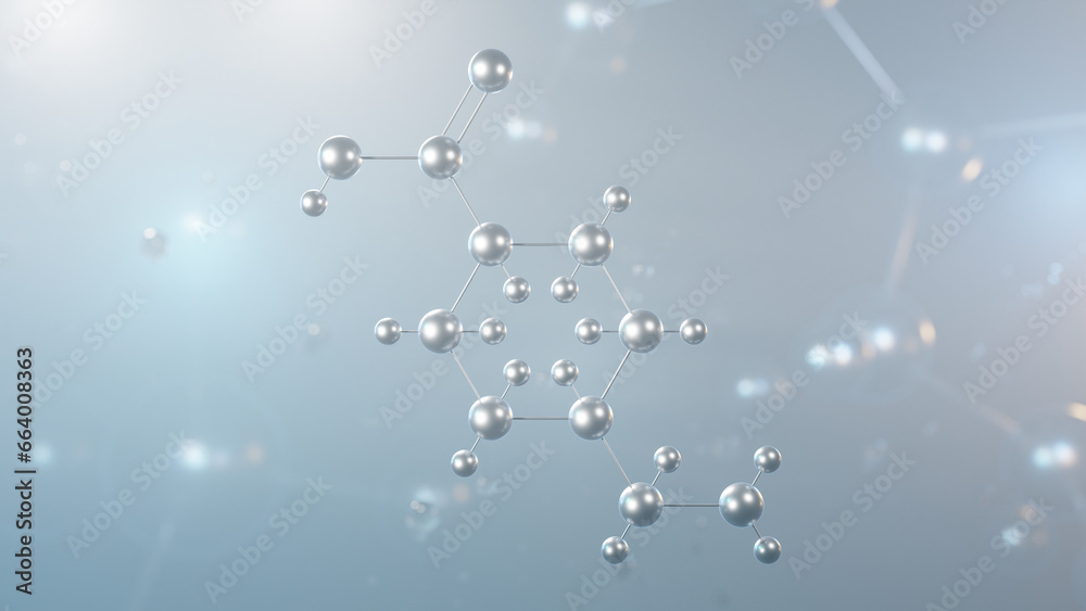 tranexamic acid molecular structure, 3d model molecule ...