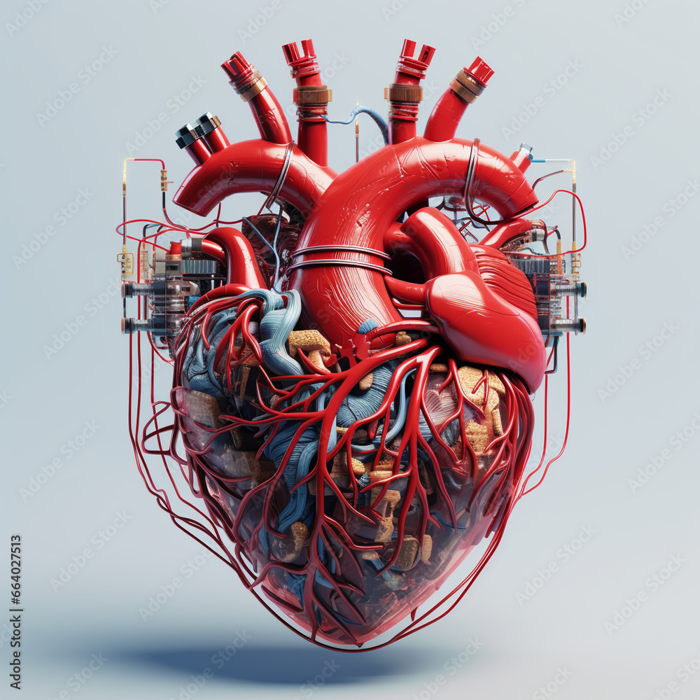 robot artificial bionic heart, perpetual motion machine concept ...