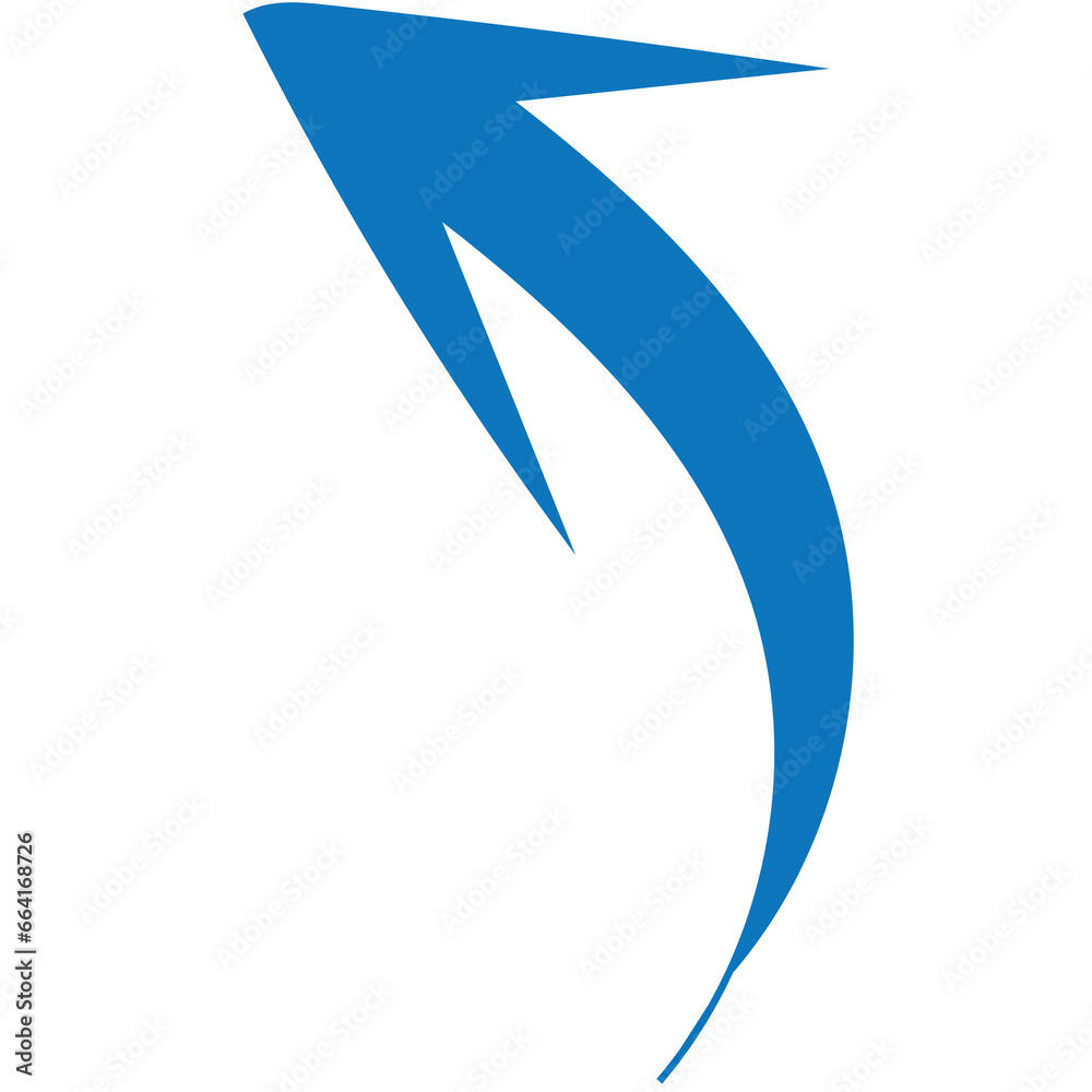 Digital png illustration of blue arrow on transparent background Stock ...