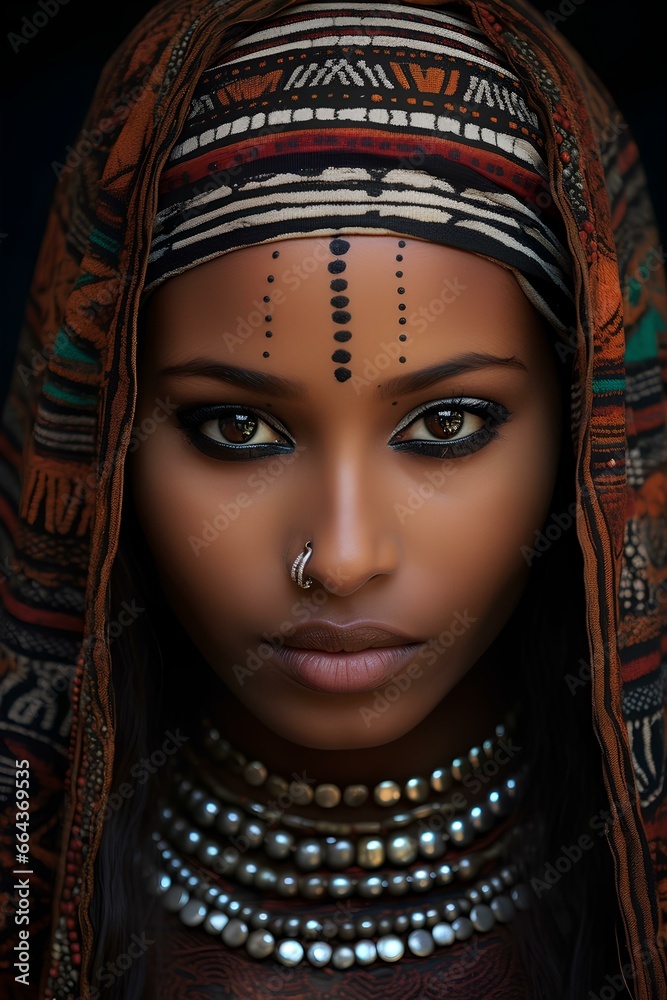 beauty and authenticity of an Africa Ethiopian young woman from the ...