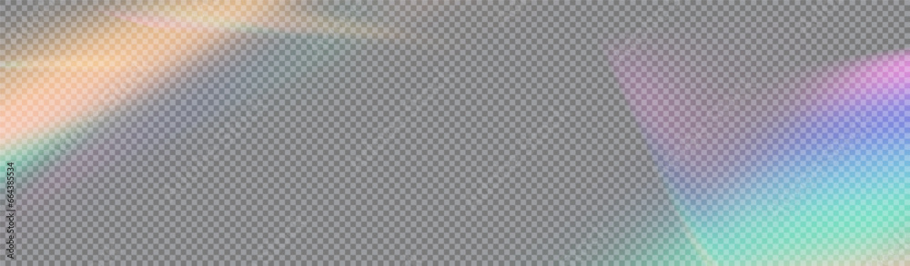 Crystal rays of light, prism refraction, lens flare, crystal glass ...