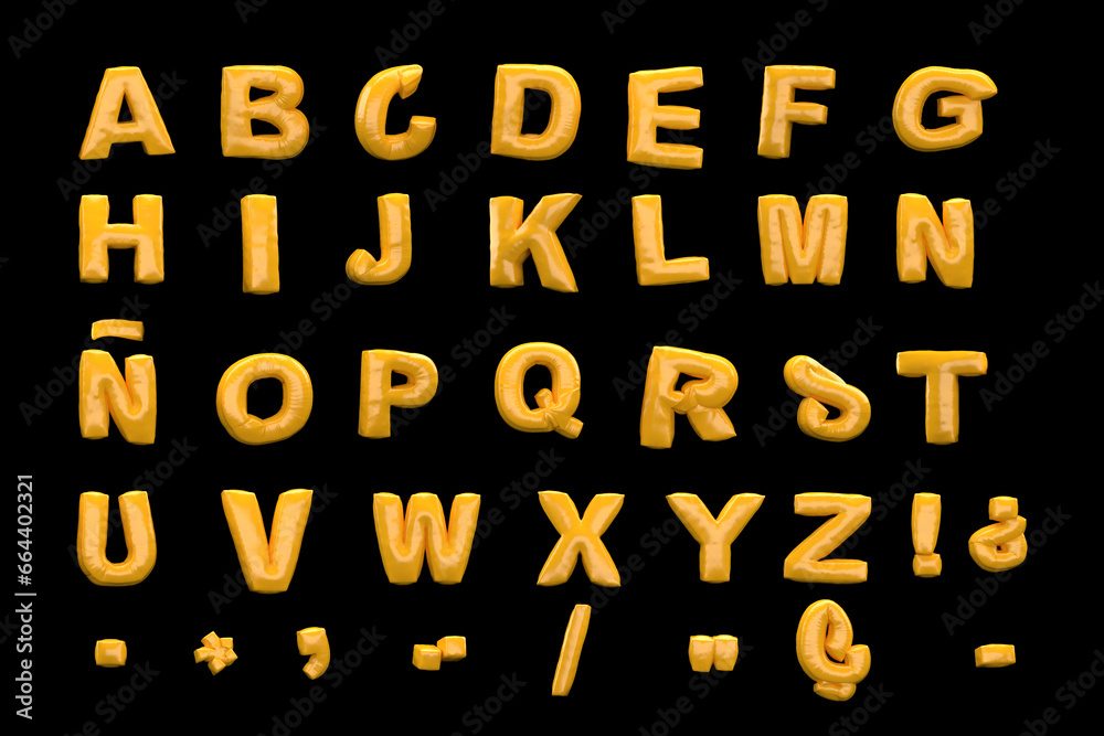 Inflatable Text Alphabet language. Balloon Text. Letters. Typeface ...