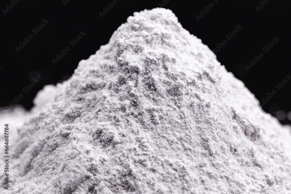 Hydroxide, magnesium, powder, compound, white solid, known as milk of ...