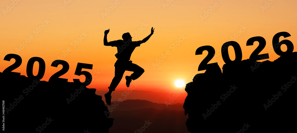 Happy new Year, New Year's Eve, turn of the year concept greeting card ...