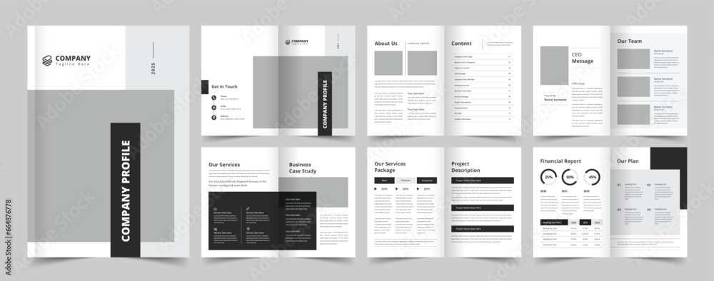 Company profile template, Creative portfolio, Brochure template ...