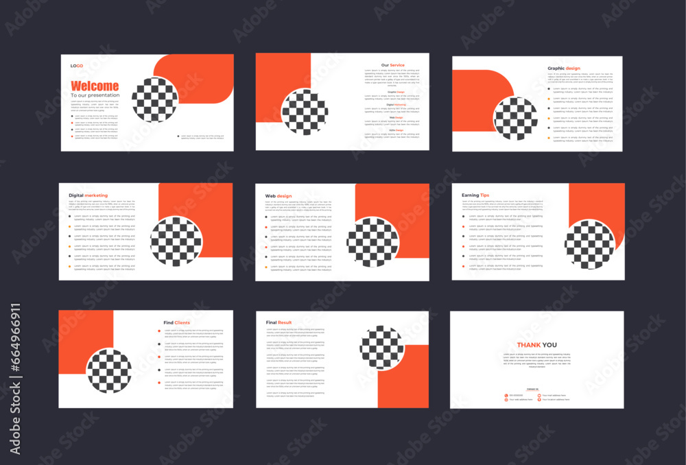 Minimal style powerpoint presentation slides template slides ...