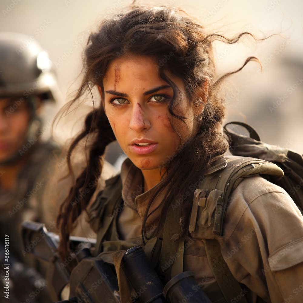 Israeli female soldiers in real female soldiers wearing full armor ...
