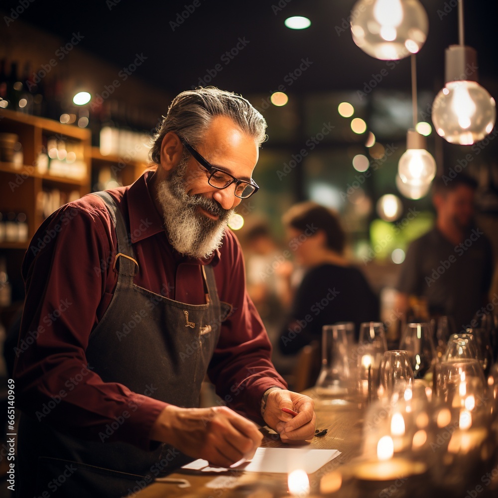 Master Craftsman at Work in the Wine Cellar Stock Photo | Adobe Stock