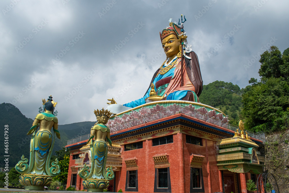 Dakshinkali, Nepal: the 40 metres high statue of Guru Rinpoche ...