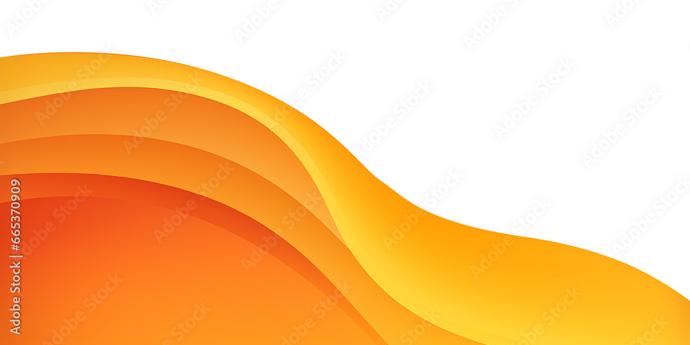 Dynamic fluid waves orange frame border Stock Illustration | Adobe Stock