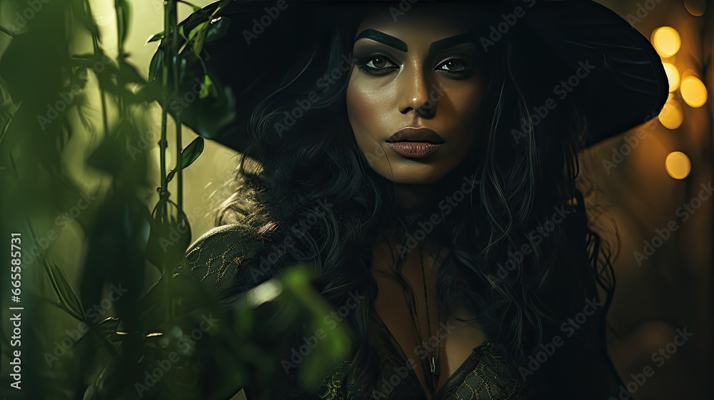 Fotografie Toxic Temptress Witch: A witch with an alluring yet ...