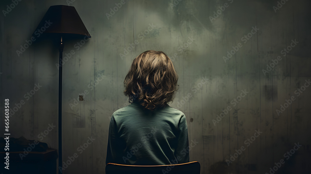 Ilustración de Stock Shining a Light on Youth Despair: Escalating ...