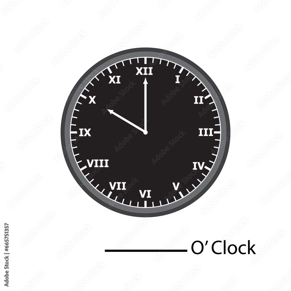 Telling the time, Roman number clock. write the time shown on the clock ...