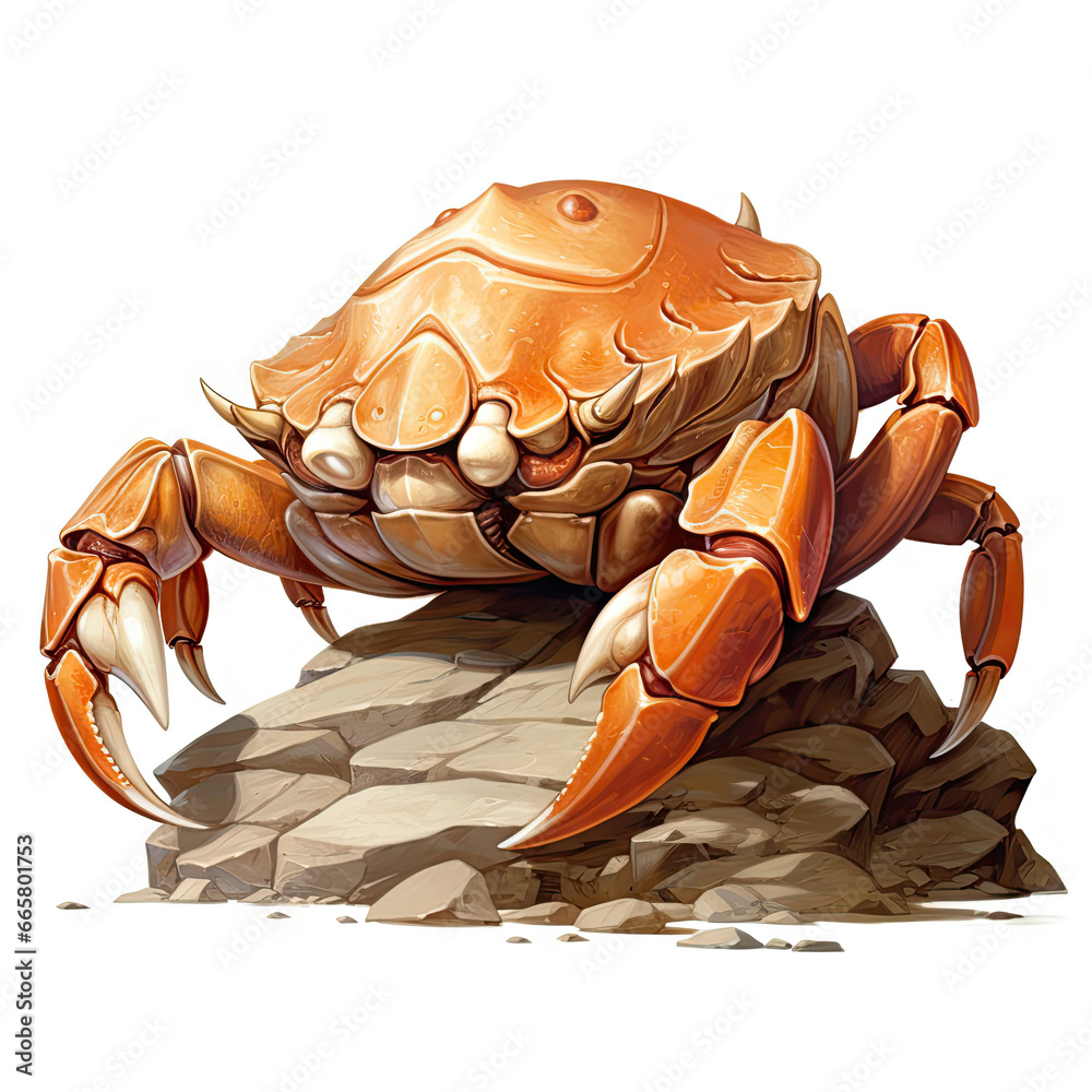 "Captivating Realistic Crab Art" , Medieval Fantasy RPG Illustration ...