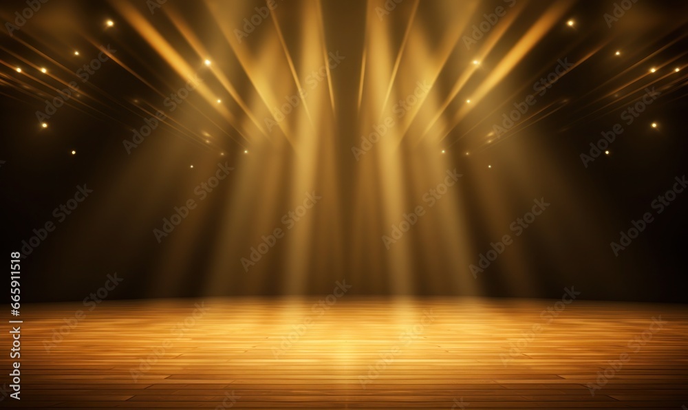 Empty stage podium background, luxury gold background with shiny glow ...