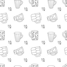 Doodle Art Mugs Seamless Pattern Free Stock Photo - Public Domain Pictures