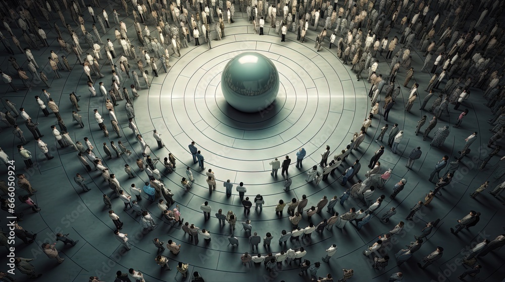 marketing segmentation and targeting conceptual illustration: analyzing ...