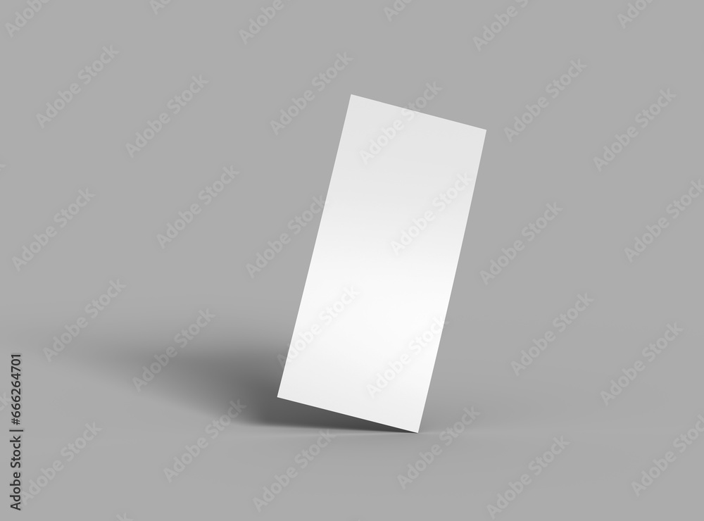 Rack Card Sized 4x9 inc flyer render to present your design. Stock ...