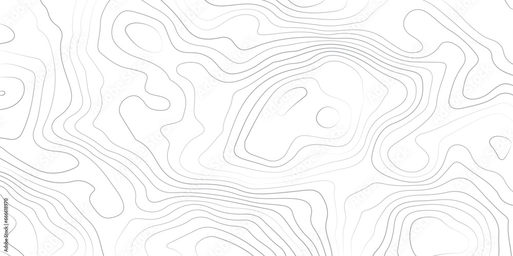 Abstract wavy curve geography topography lines contours map background ...