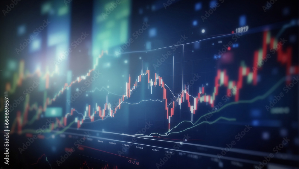 A dynamic market chart visually represents the consistent growth of ...