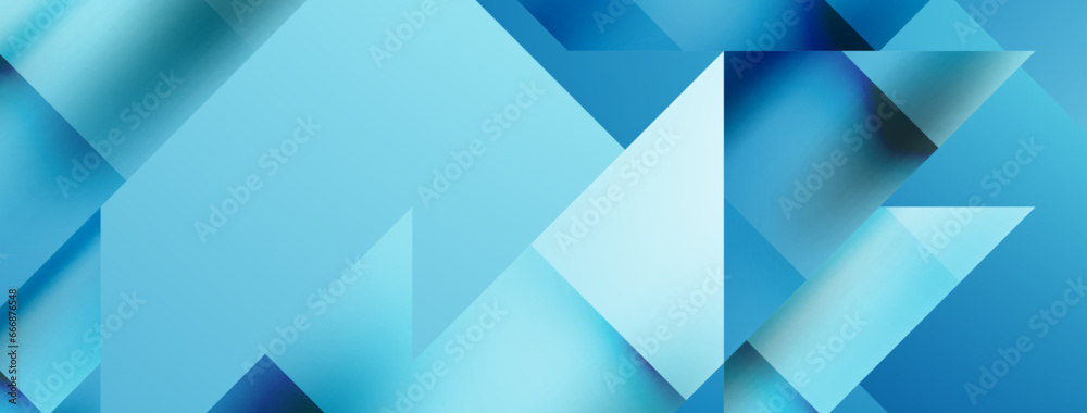 Captivating vector abstraction. Triangles interlock in mesmerizing ...
