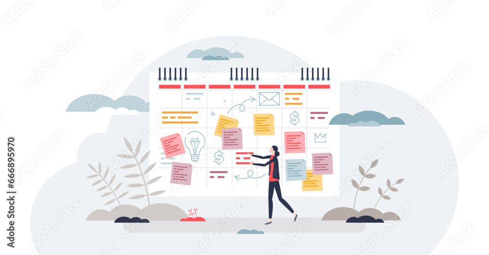 ADHD planner as schedule organizer for attention deficit tiny person ...