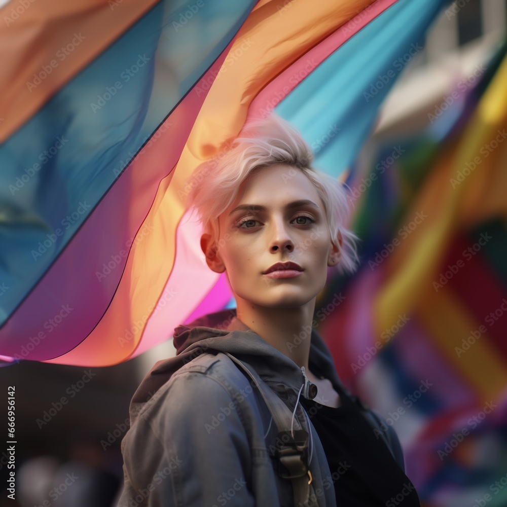 Vibrant pride flags symbolizing LGBT+ unity - Strength and ...