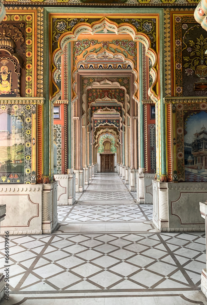 entrance to the patrika gate, jaipur Stock Photo | Adobe Stock