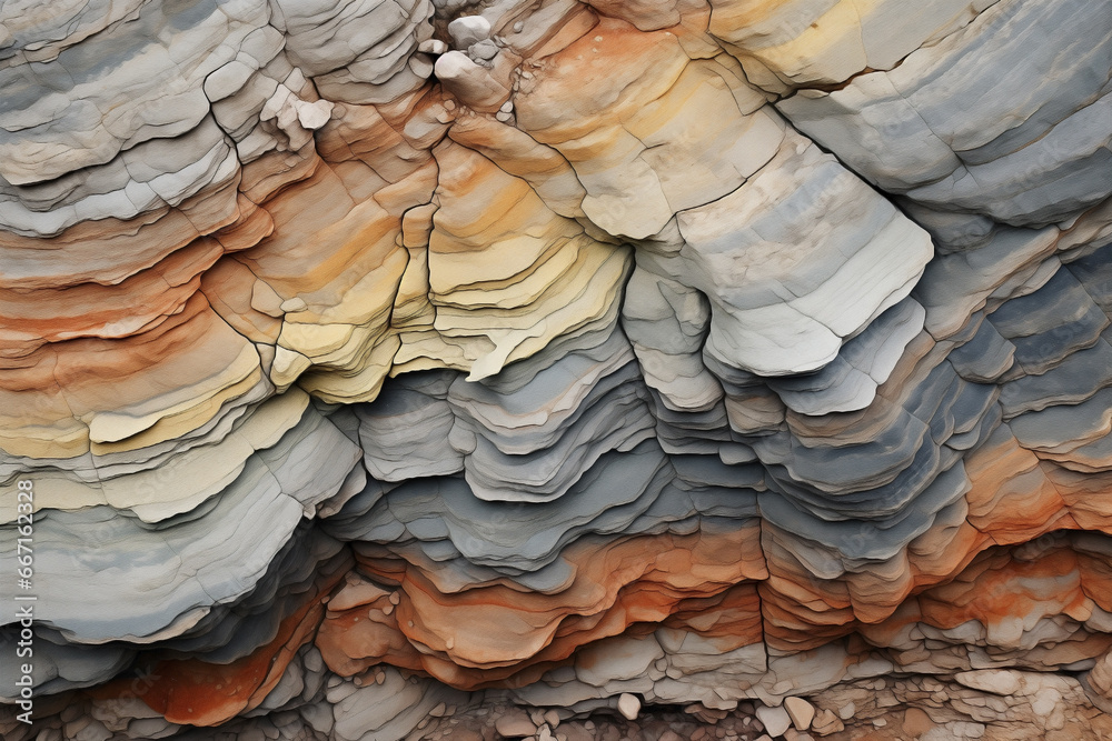 Nature-Inspired textures: Organic stone surface with wavy texture ...