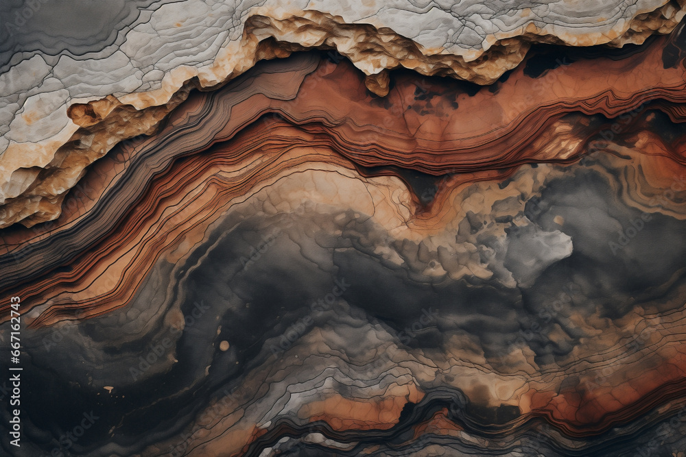 Nature-Inspired textures: Organic stone surface with wavy texture ...