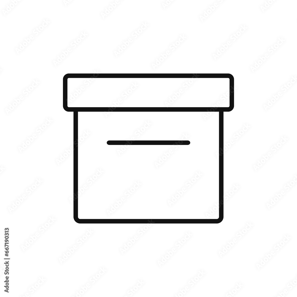 Delivery box vector icon PNG. Parcel PNG. Shipping in packaging sign ...
