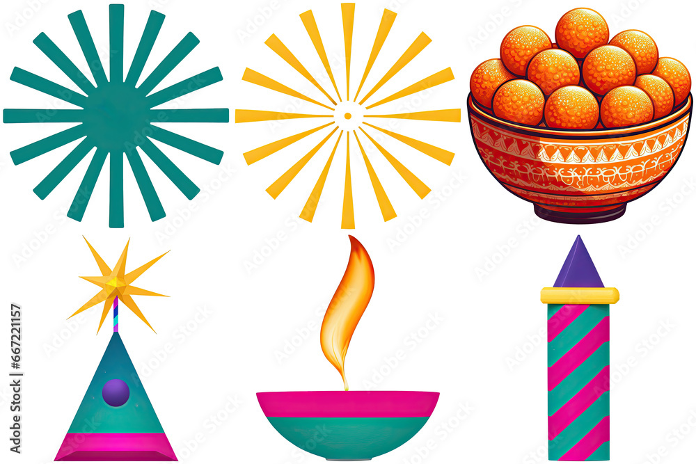 Diwali Hindu Festival laddu, fireworks, rocket, Diya Transparent PNG ...