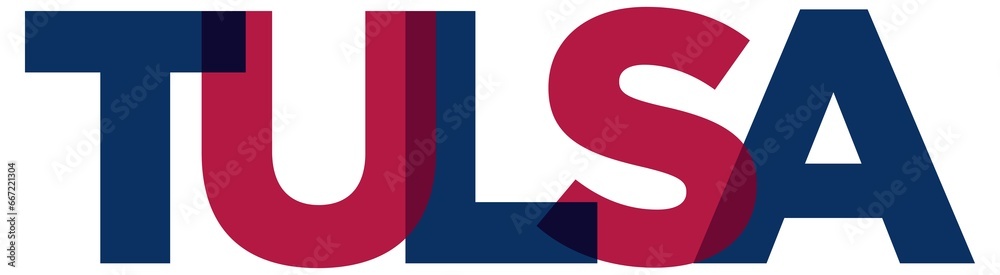 Tulsa, Oklahoma, USA typography slogan design. America logo with ...