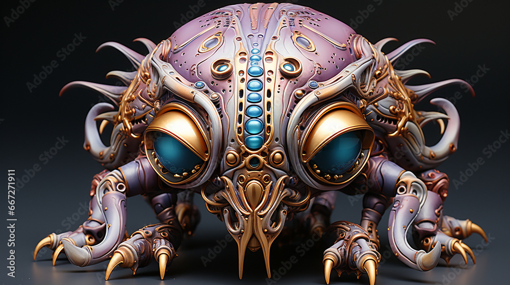 Polymer clay alien creatures: Imaginative polymer clay sculptures of ...