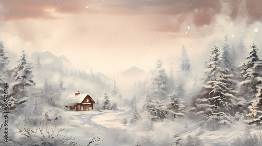 Snow background wallpaper poster PPT Stock Illustration | Adobe Stock