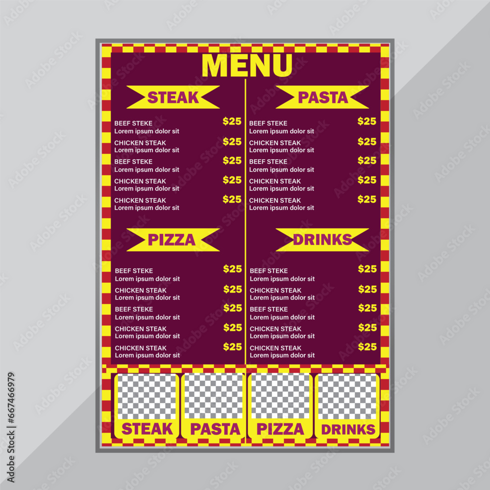 ,Waves Fast Food Restaurant New Menu template Customize this template ...