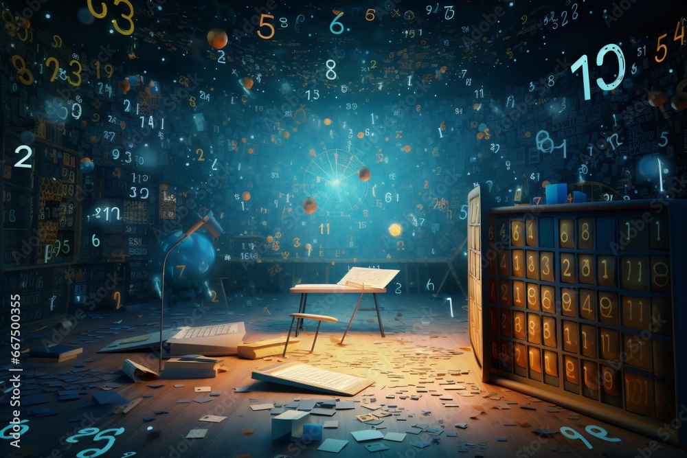 Abstract mathematics illustration Stock Illustration | Adobe Stock