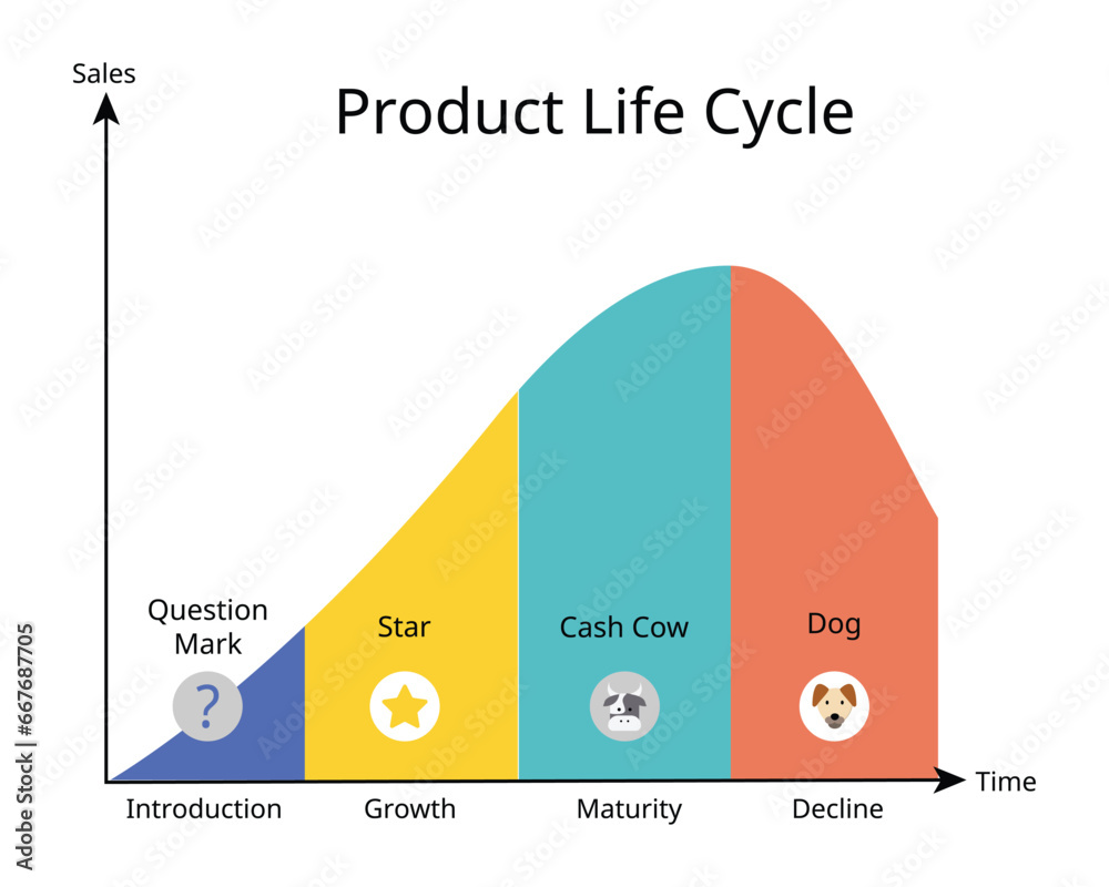 The BCG growth share matrix contains four distinct categories dog, cash ...