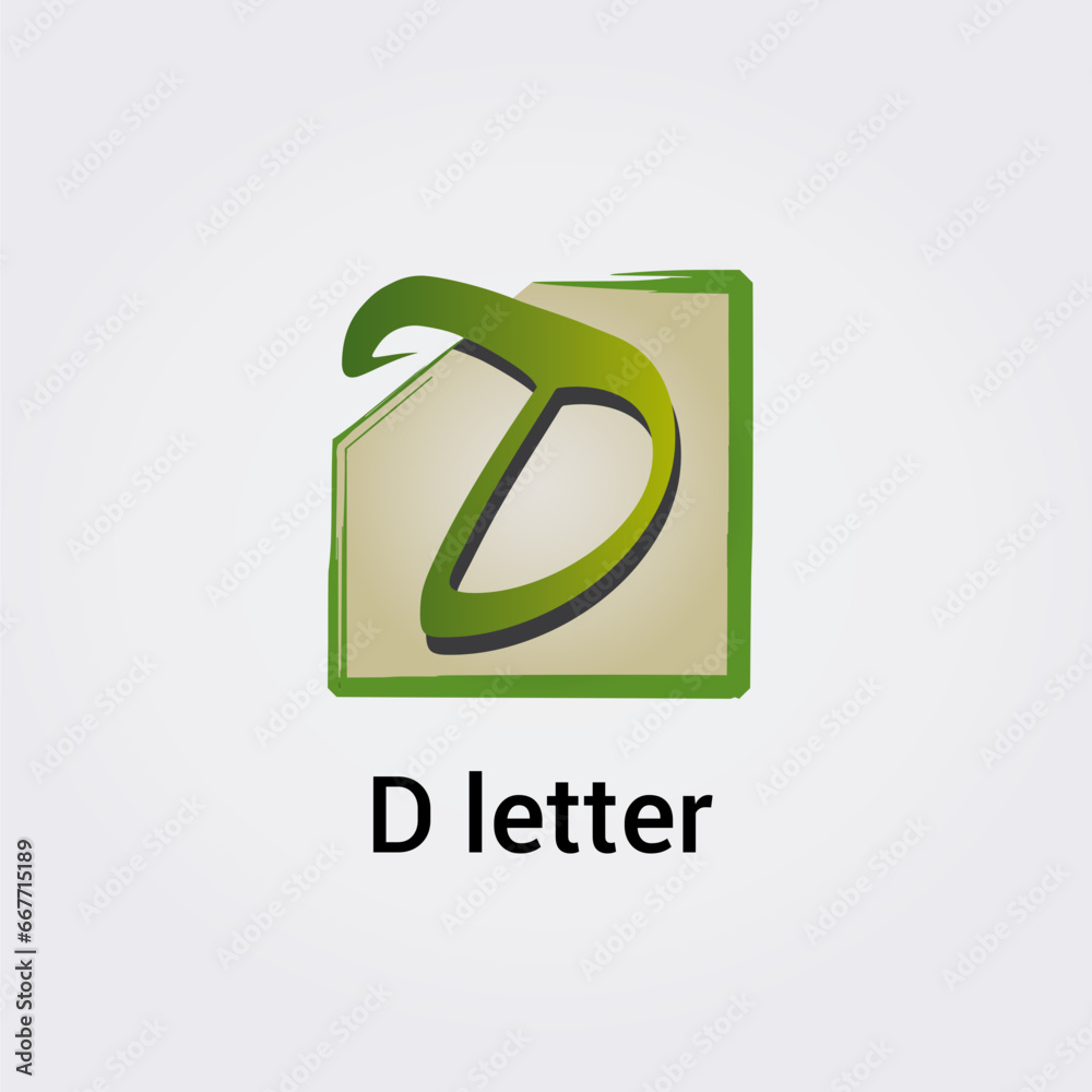 Icone Lettre D pour Design Logos, Symbole, Illustration Pictogramme ...