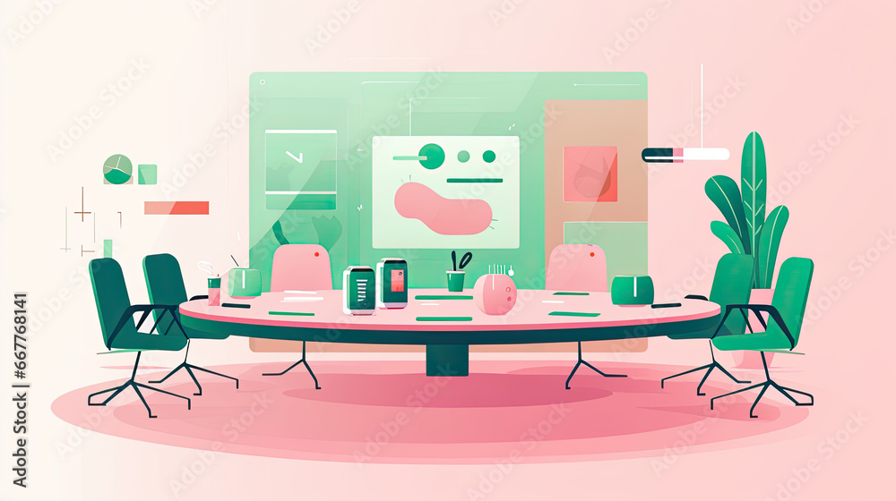 Board meeting strategy decision-making app icon comicstyle white ...