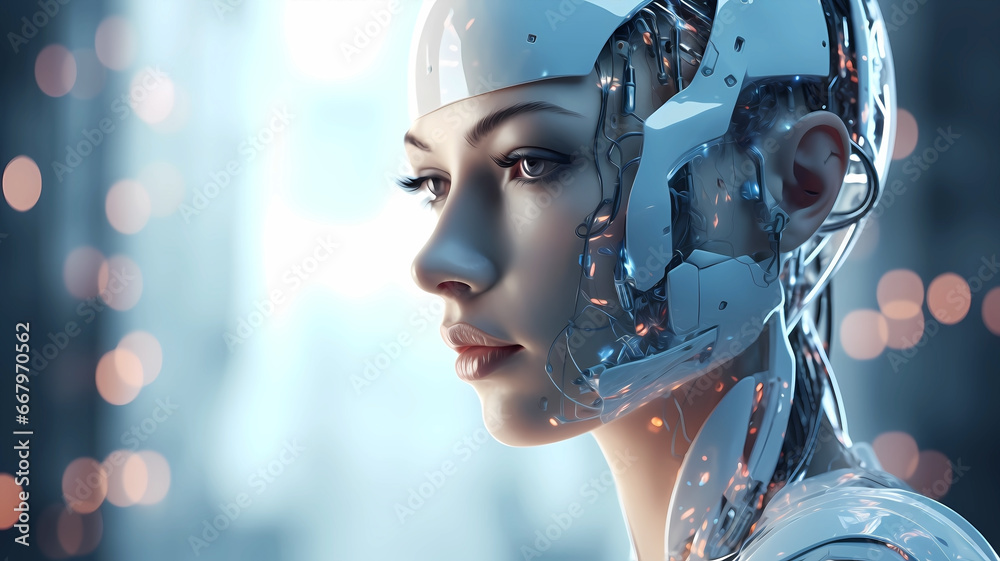 Beautiful pictures of technological artificial intelligence robots ...